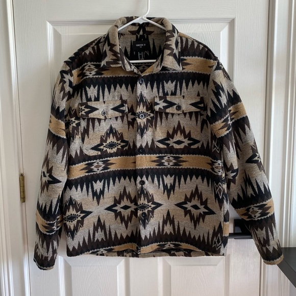 Forever 21 | Jackets & Coats | Mens Native Print Jacket | Poshmark